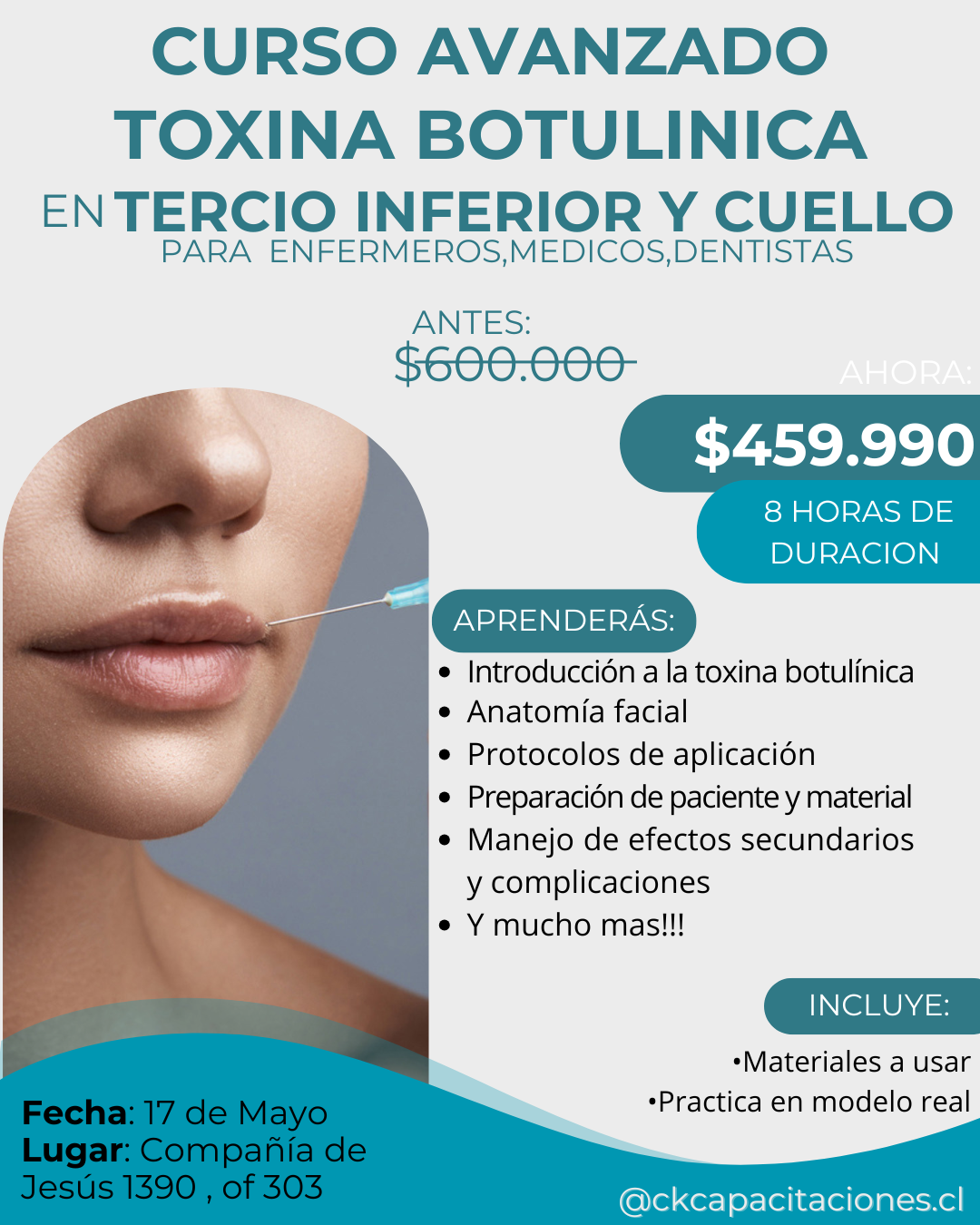 Curso avanzado de Toxina Botulínica - CK Medical